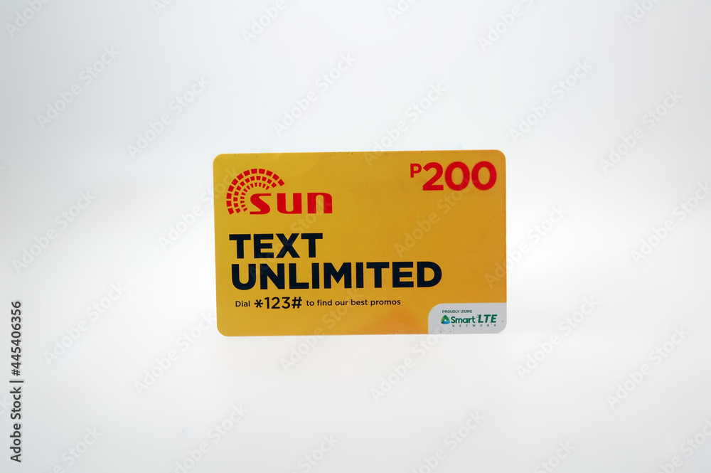 Sun unlimited prepaid load card in Manila, Philippines Stock Photo ...