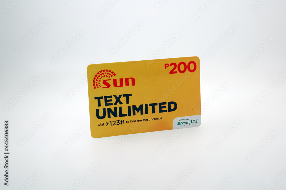 Sun unlimited prepaid load card in Manila, Philippines Stock Photo ...