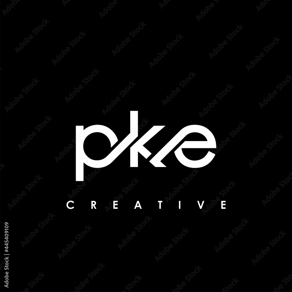 PKE Letter Initial Logo Design Template Vector Illustration Stock ...
