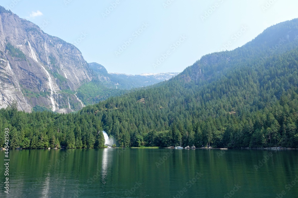 An incredible view of princess louisa inlet and chatterbox falls, with ...