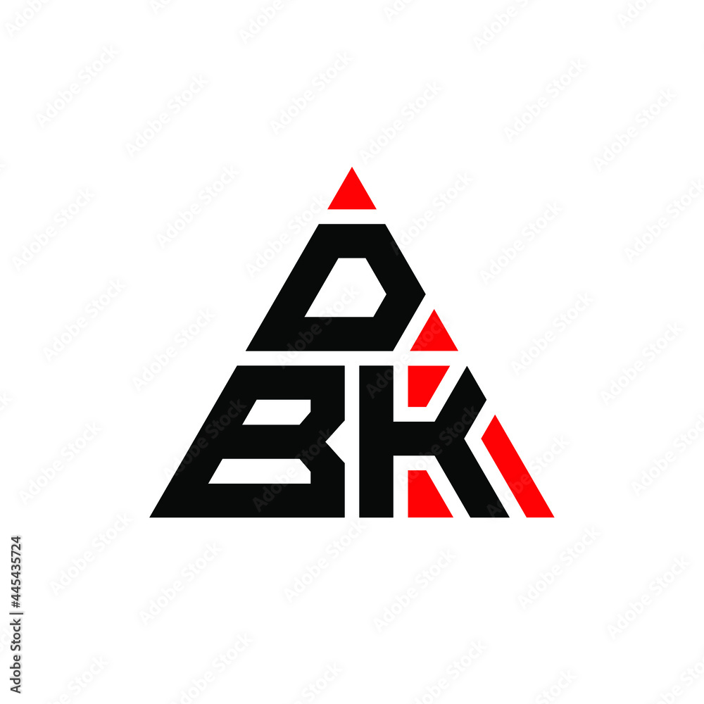 DBK triangle letter logo design with triangle shape. DBK triangle logo ...