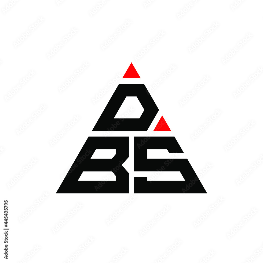 DBS triangle letter logo design with triangle shape. DBS triangle logo ...