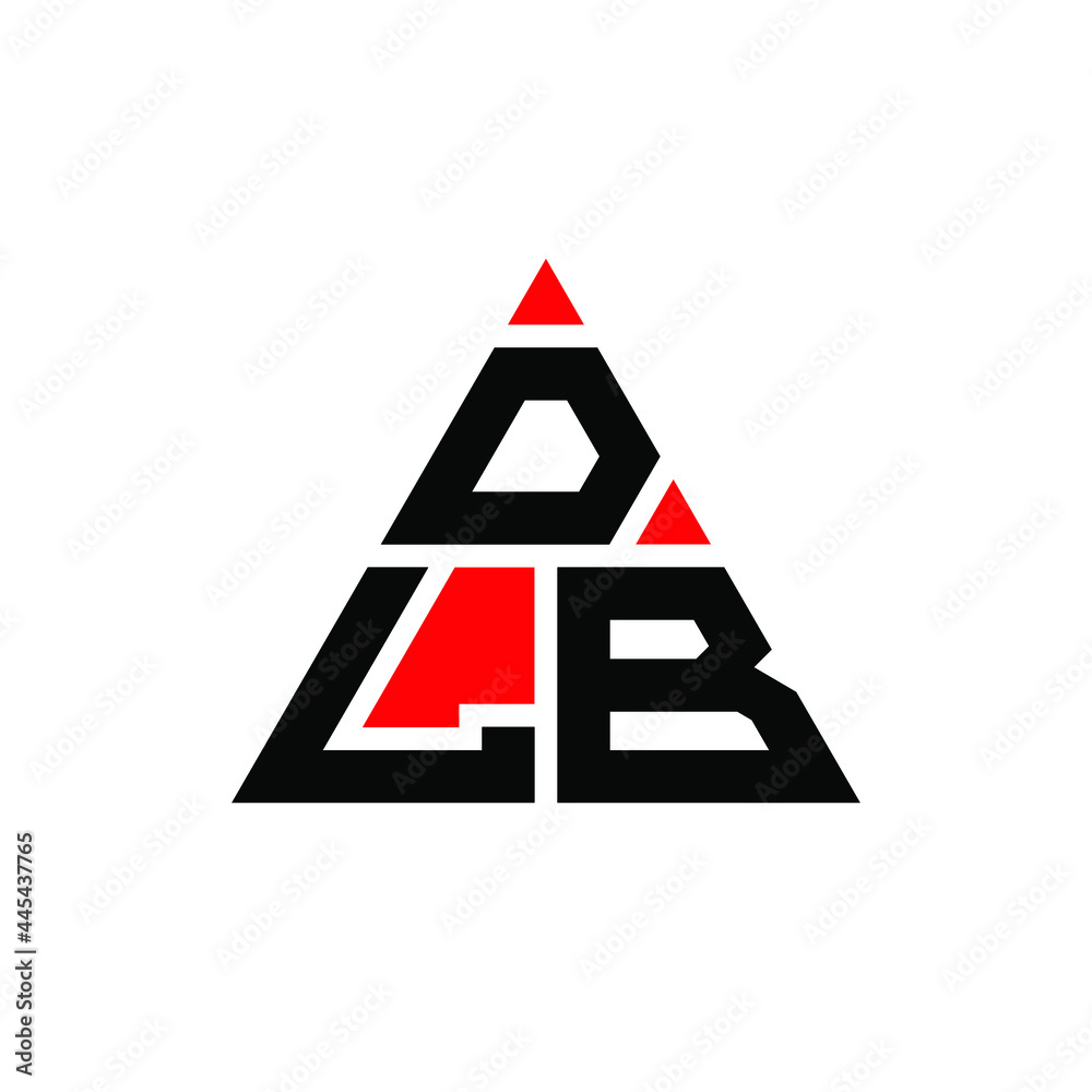 DLB triangle letter logo design with triangle shape. DLB triangle logo ...