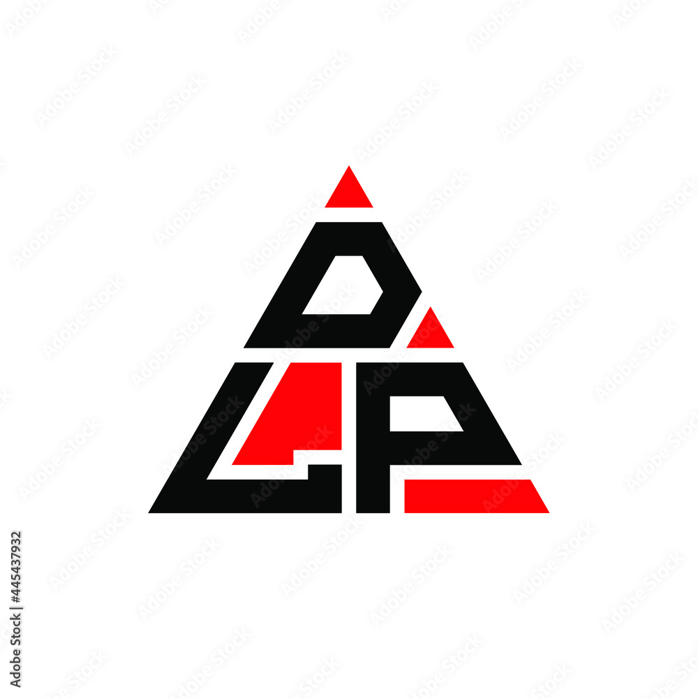 DLP triangle letter logo design with triangle shape. DLP triangle logo ...