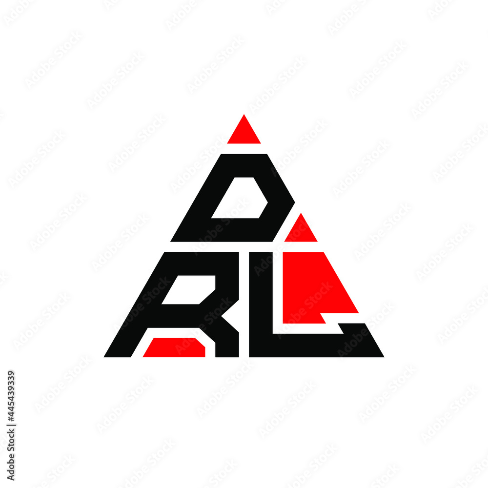 DRL triangle letter logo design with triangle shape. DRL triangle logo ...