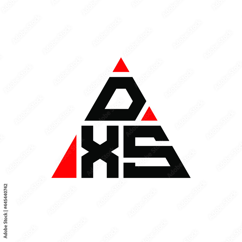 DXS triangle letter logo design with triangle shape. DXS triangle logo ...