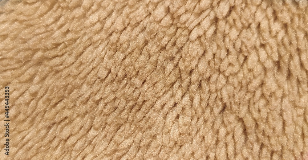 Smooth soft dirty light yellow color furry, fluffy and hairy artificial ...