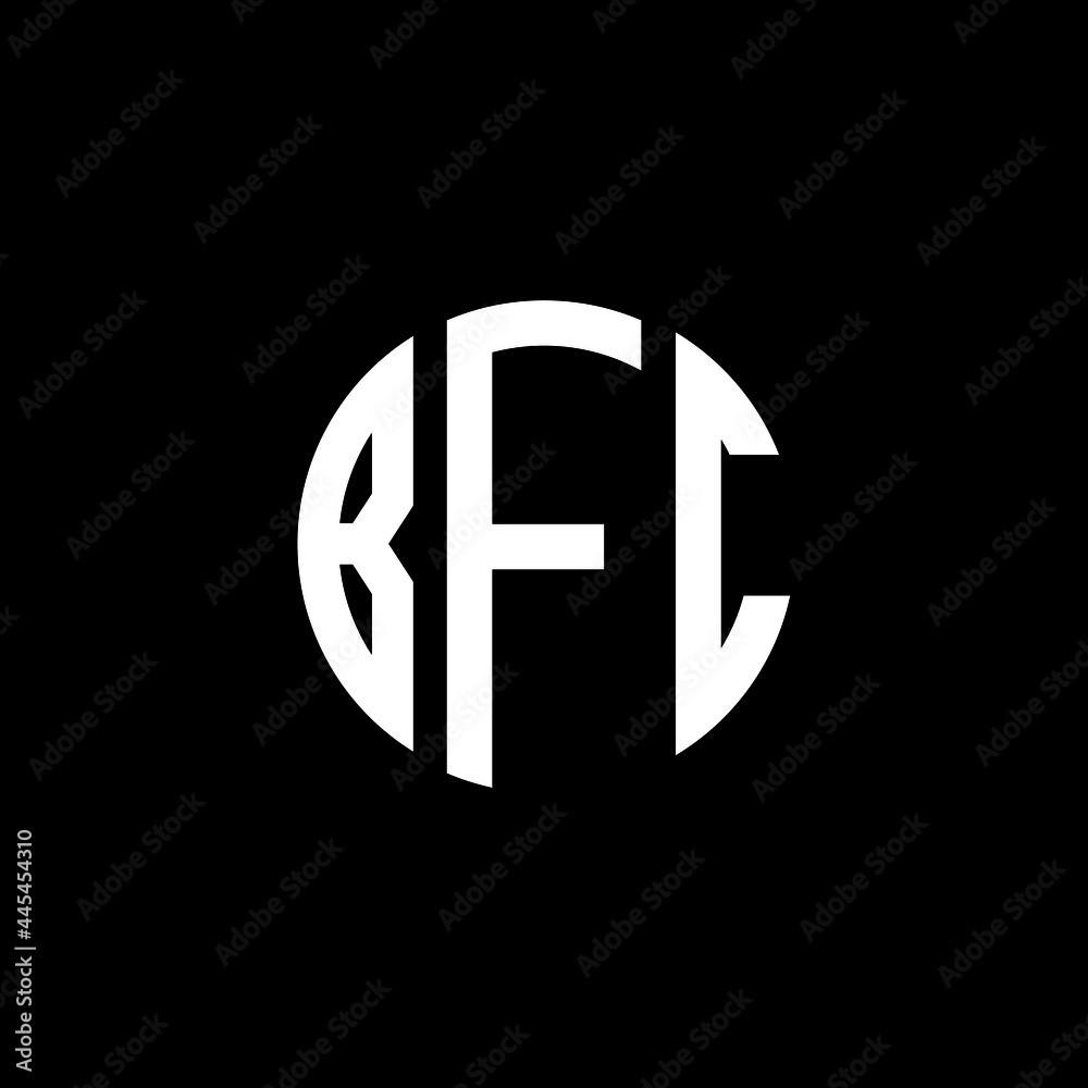 BFC letter logo design. BFC letter in circle shape. BFC Creative three ...