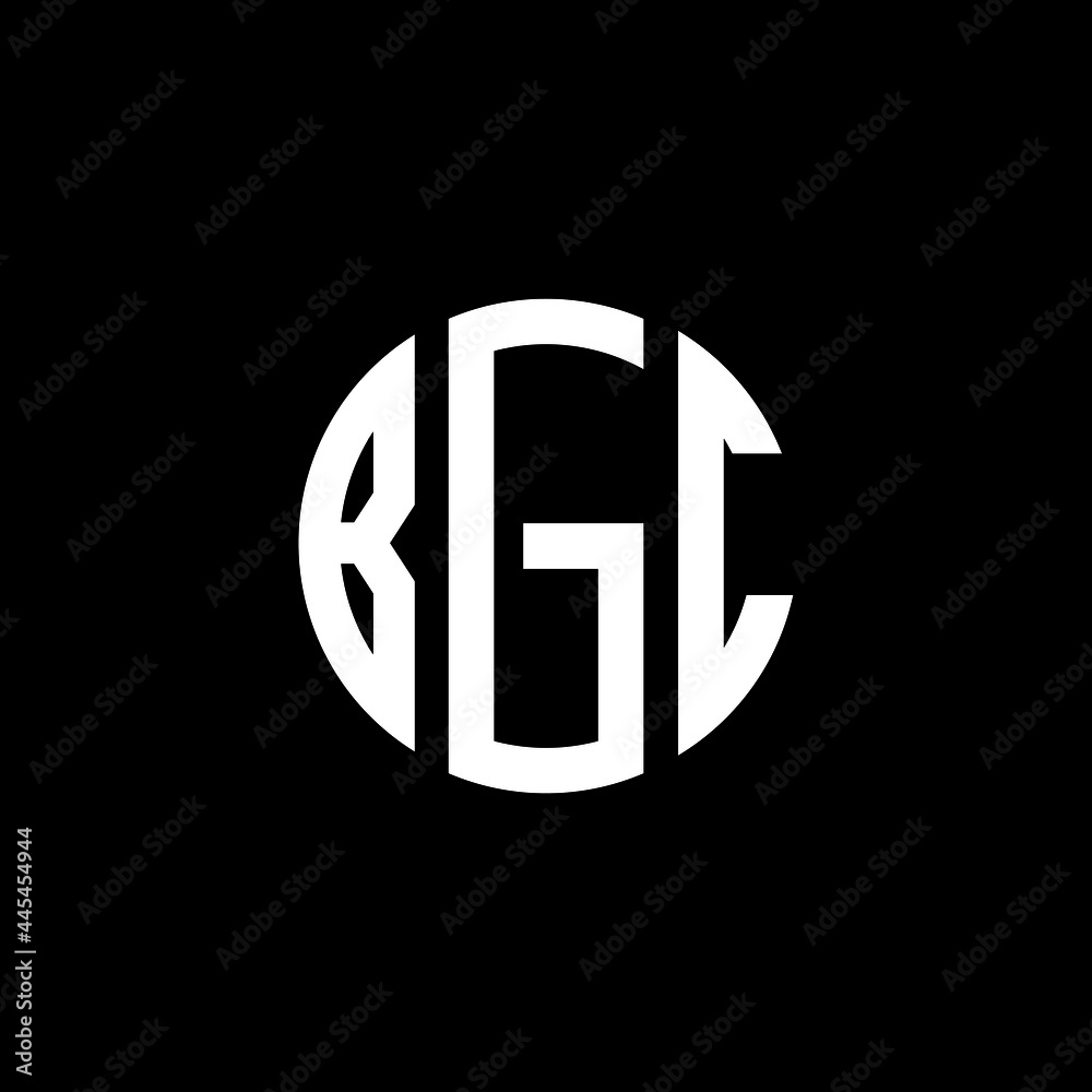 BGC letter logo design. BGC letter in circle shape. BGC Creative three ...