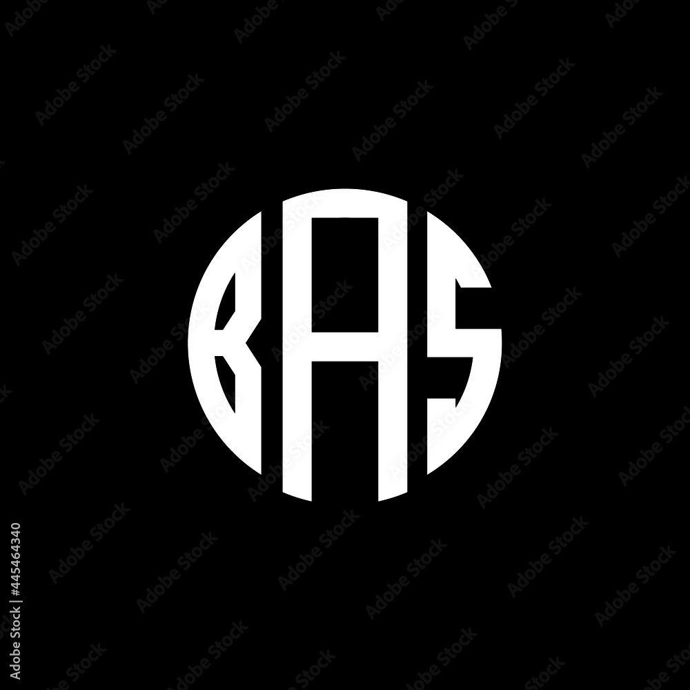 BRS letter logo design. BRS letter in circle shape. BRS Creative three ...