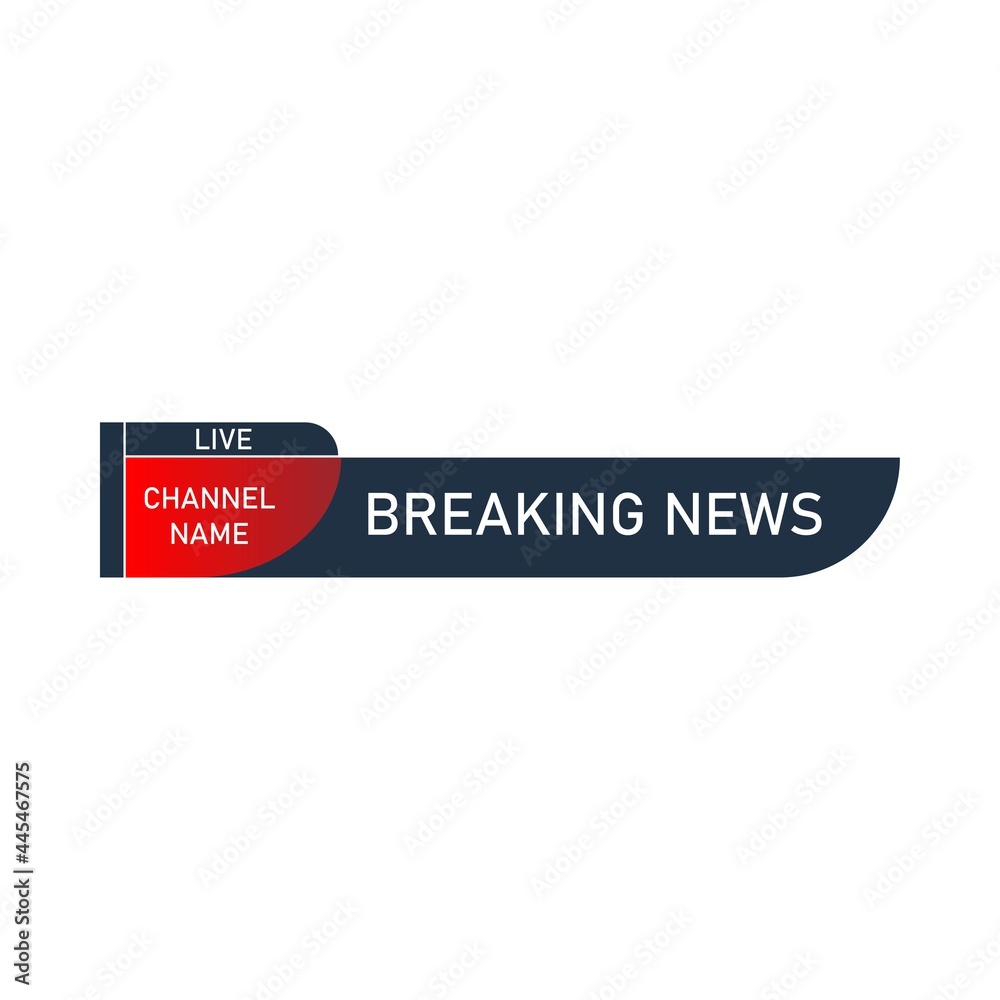 News lower third luxurious design for television channels. The ...