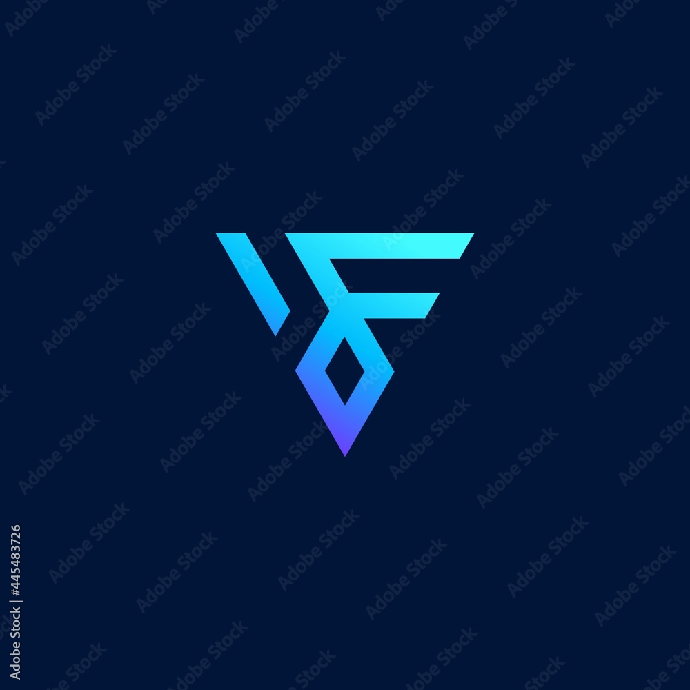 letter VF logo Stock Vector | Adobe Stock