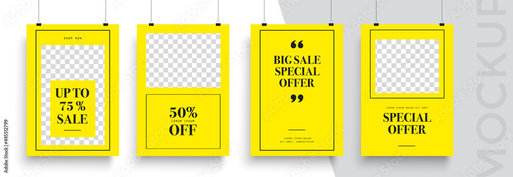 Big sale poster template. Easy to adapt to brochure, annual report ...