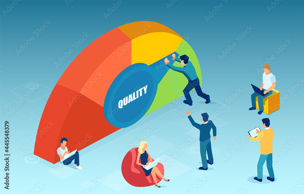 Vector of a group of business people company employees improving ...