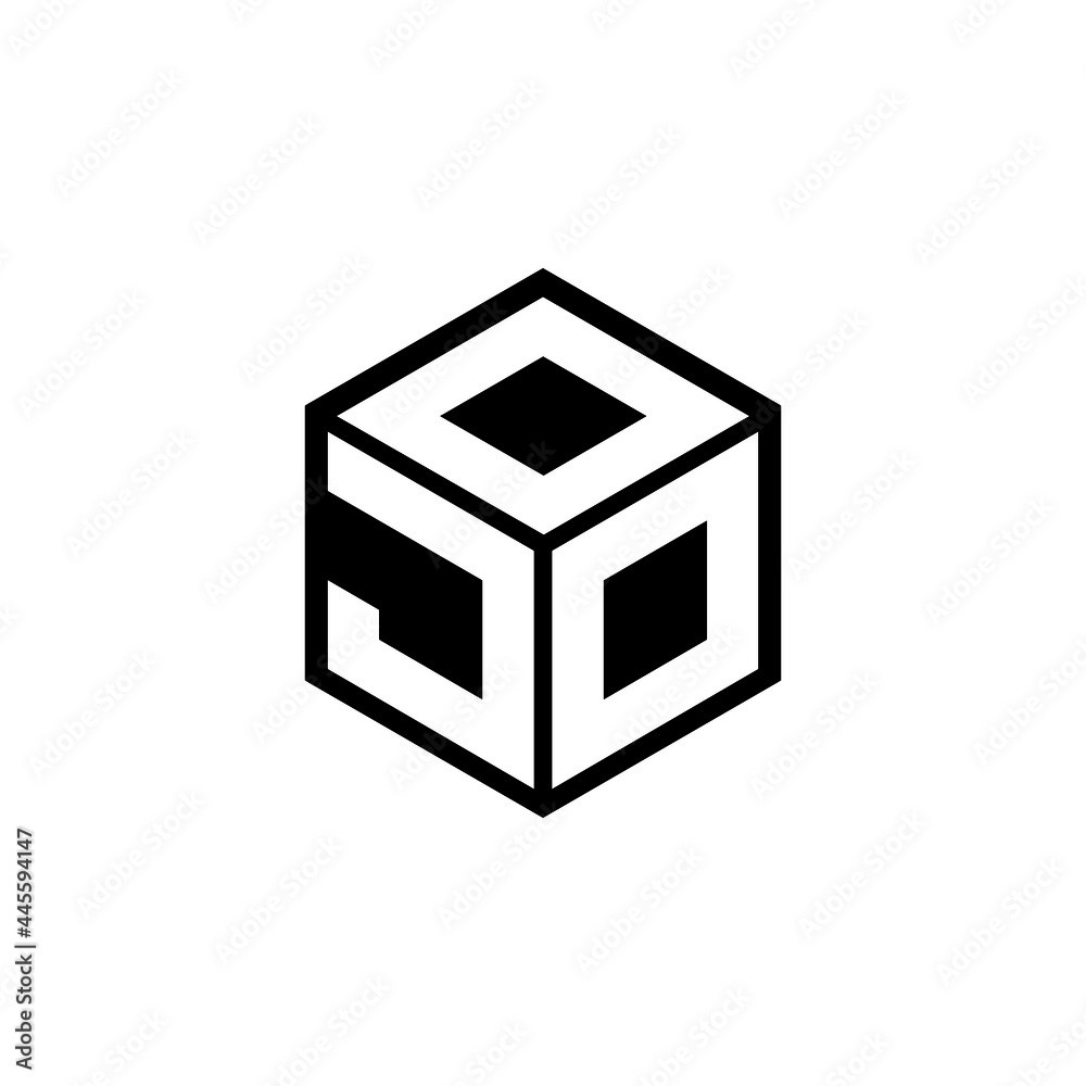 JDD letter logo design with white background in illustrator, vector ...