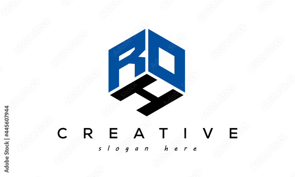 Letter ROH creative logo design vector Stock Vector | Adobe Stock