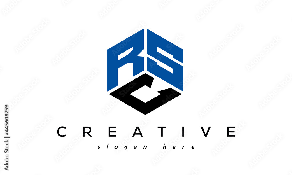 Letter RSC creative logo design vector Stock Vector | Adobe Stock