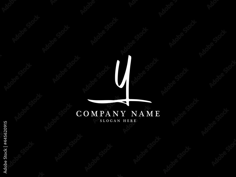 Letter y logo, Signature y y logo Icon Vector For Business Stock Vector ...