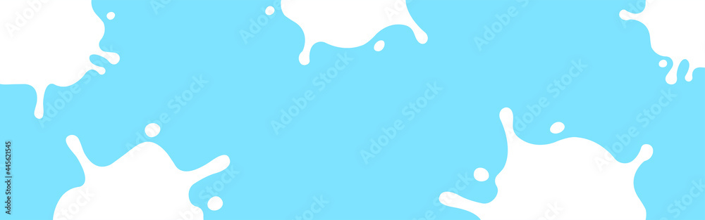 milk splash on light blue for banner, milky splatter for background ...