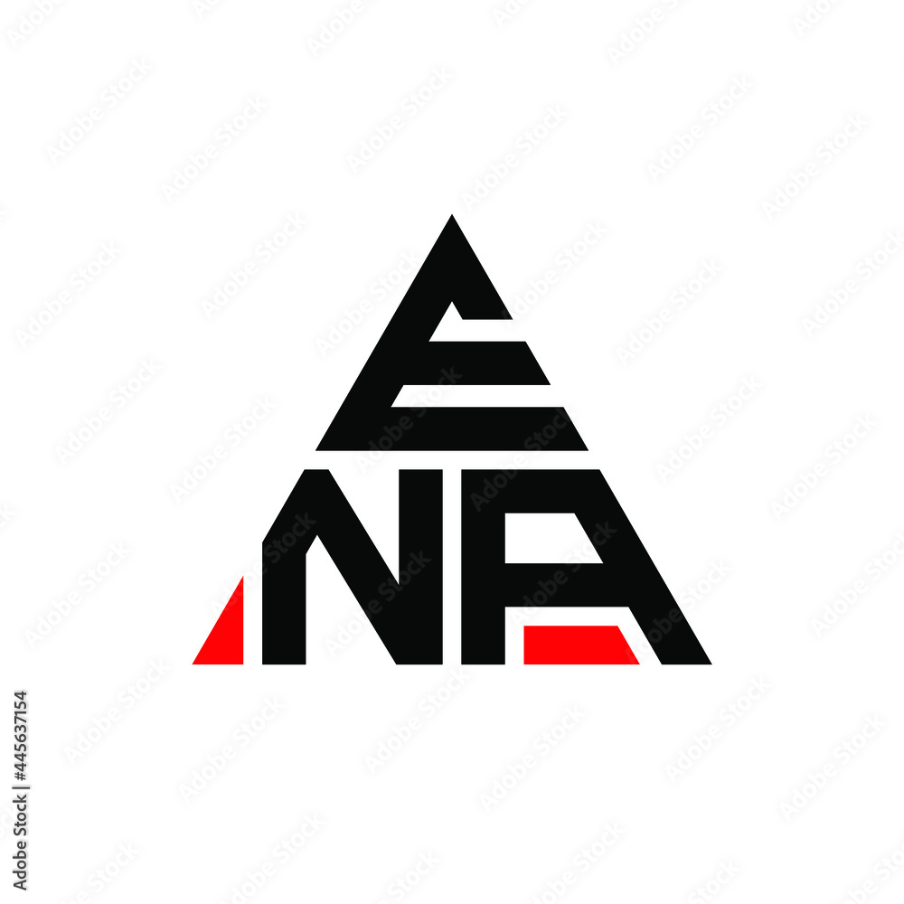 ENA triangle letter logo design with triangle shape. ENA triangle logo ...