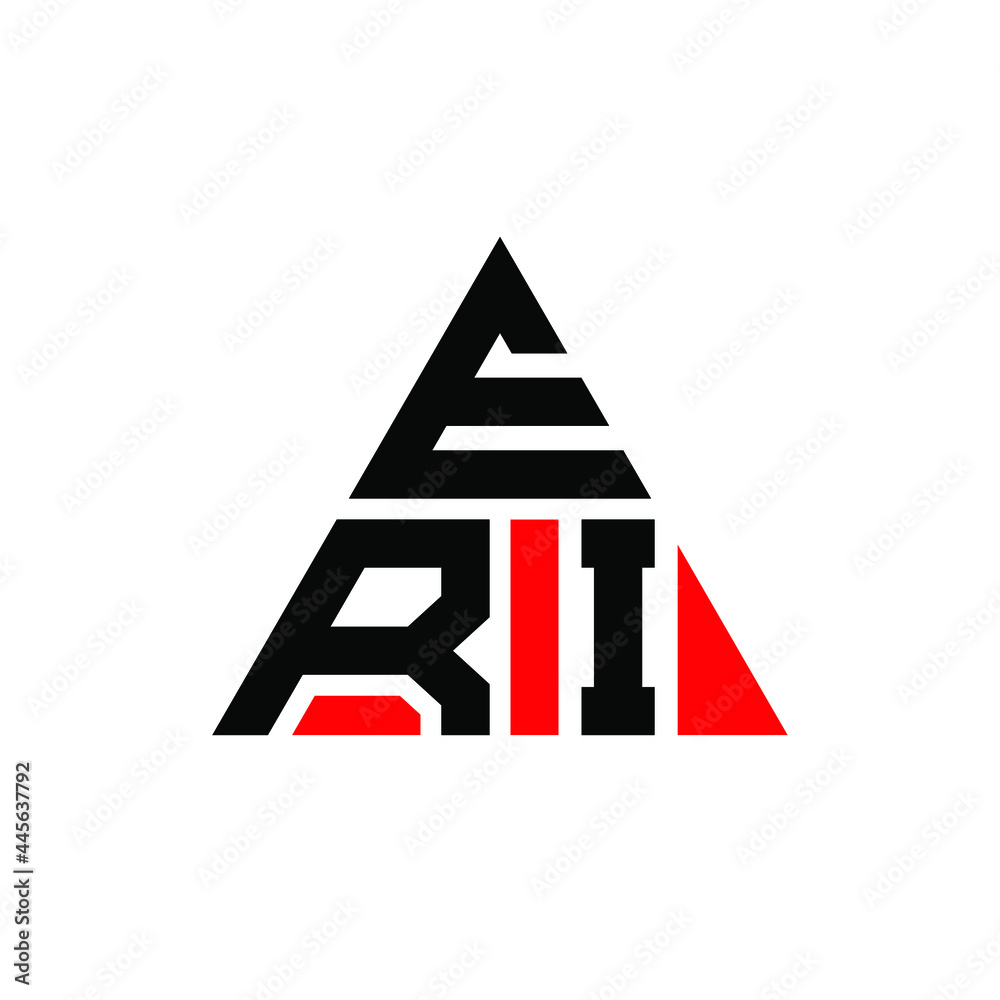 ERI triangle letter logo design with triangle shape. ERI triangle logo ...