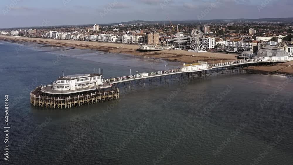 Beautiful aerial footage of Worthing seafront and pier which shows the ...