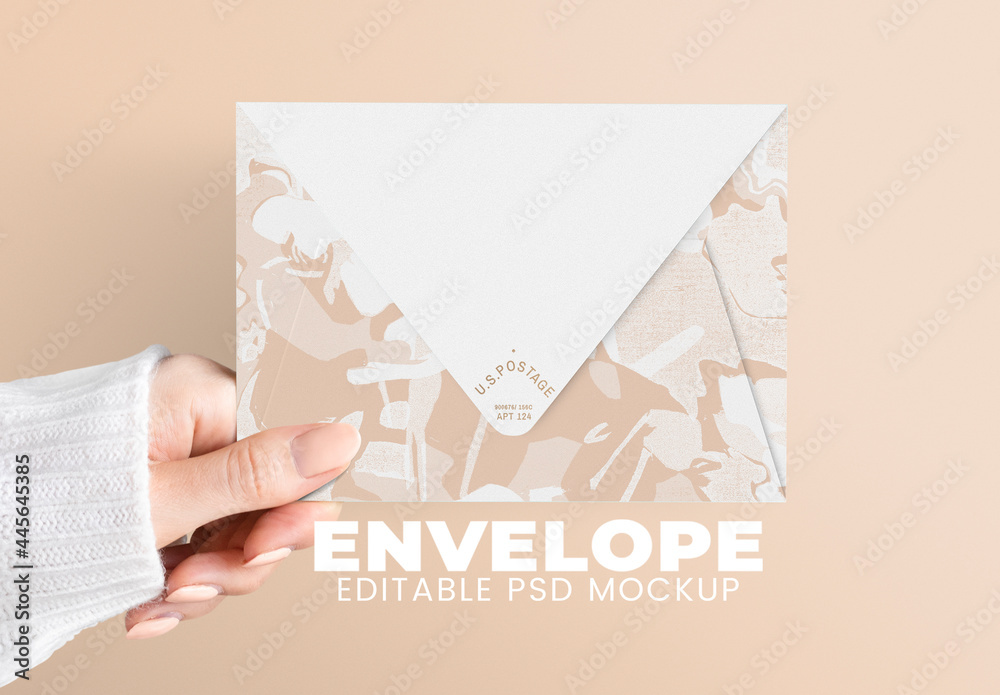 Editable Envelope Mockup Design Stock Template | Adobe Stock