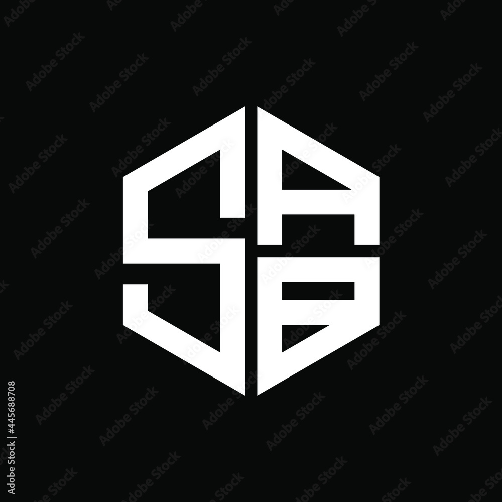 SAB logo SAB icon SAB vector SAB monogram SAB letter SAB minimalist SAB ...