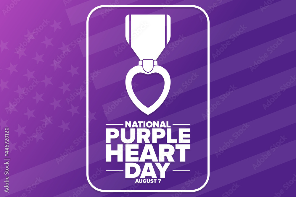 National Purple Heart Day. August 7. Holiday concept. Template for ...