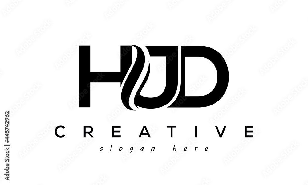 Letter HJD creative logo design vector Stock Vector | Adobe Stock