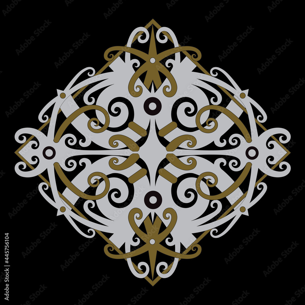 Dayak traditional ornaments can be used as backgrounds or textures ...