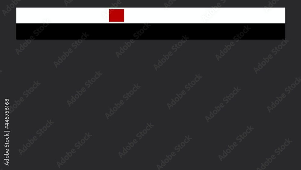 Simple title banner animated lower third in white,red and black color ...