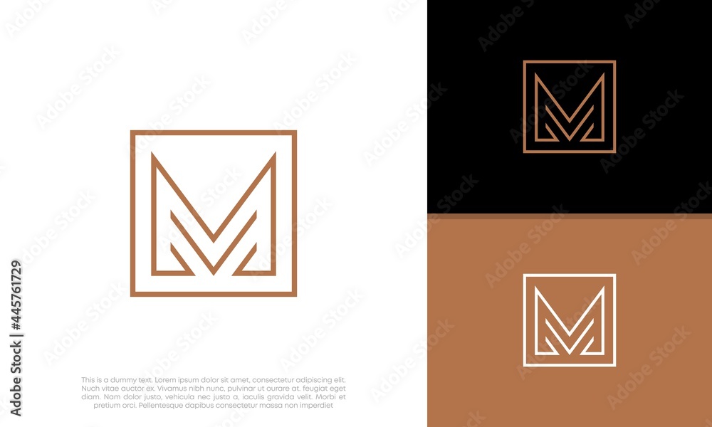 Abstract Initial logo vector. Initials M logo design. Innovative high ...