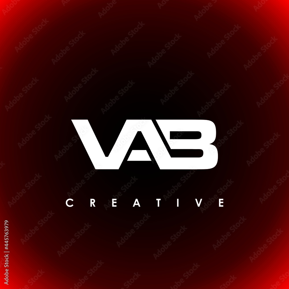 VAB Letter Initial Logo Design Template Vector Illustration Stock ...