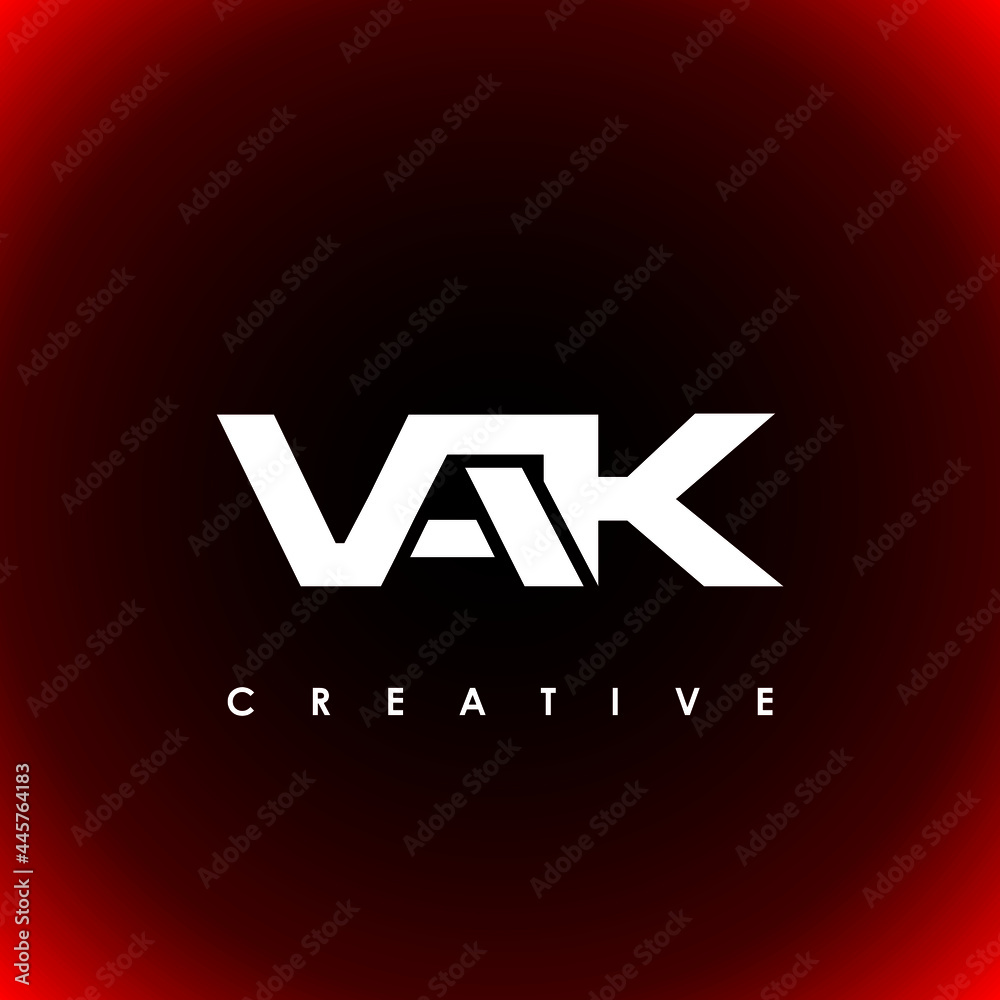 VAK Letter Initial Logo Design Template Vector Illustration Stock ...