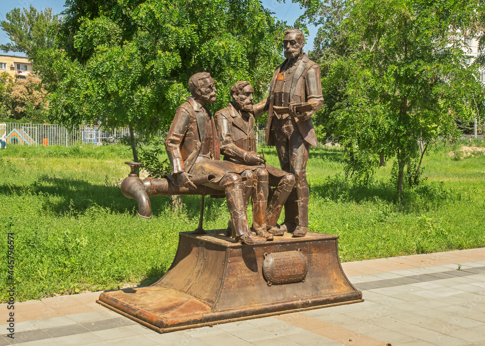 Monument to Nobel brothers in Central park in Volgograd (former ...