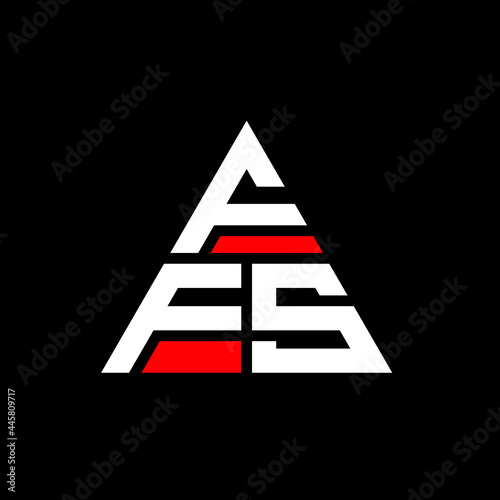 FFS triangle letter logo design with triangle shape. FFS triangle logo ...