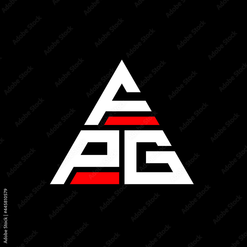 FPG triangle letter logo design with triangle shape. FPG triangle logo ...