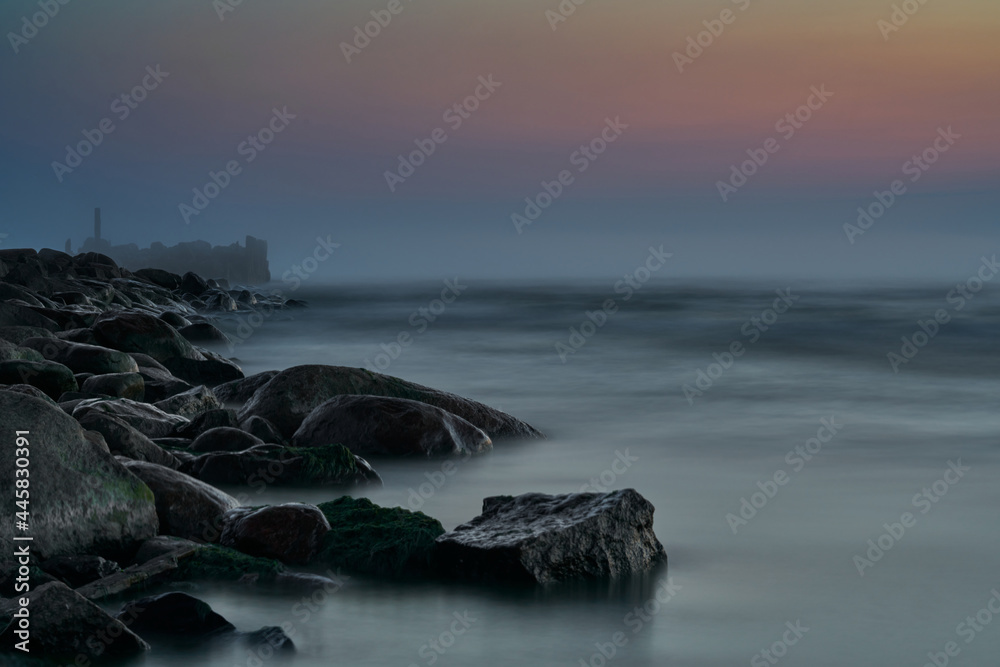 Amazing perfect dreamy looking sunset. Slow shutter speed photos of ...