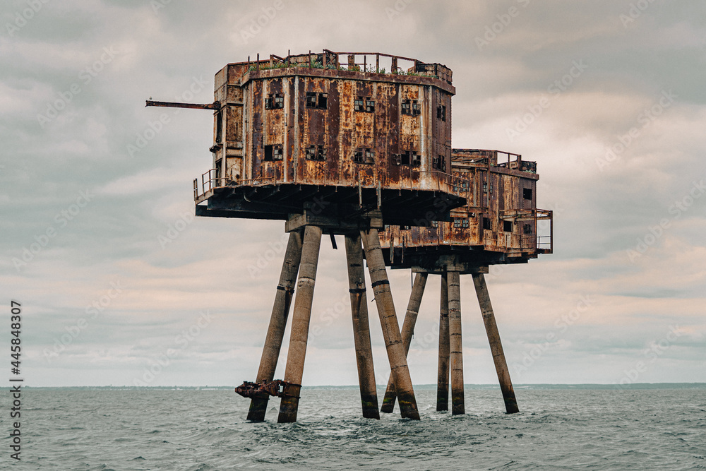 Whitstable Sea Forts WWII World War II Army Navy Maunsell Forts Defence ...