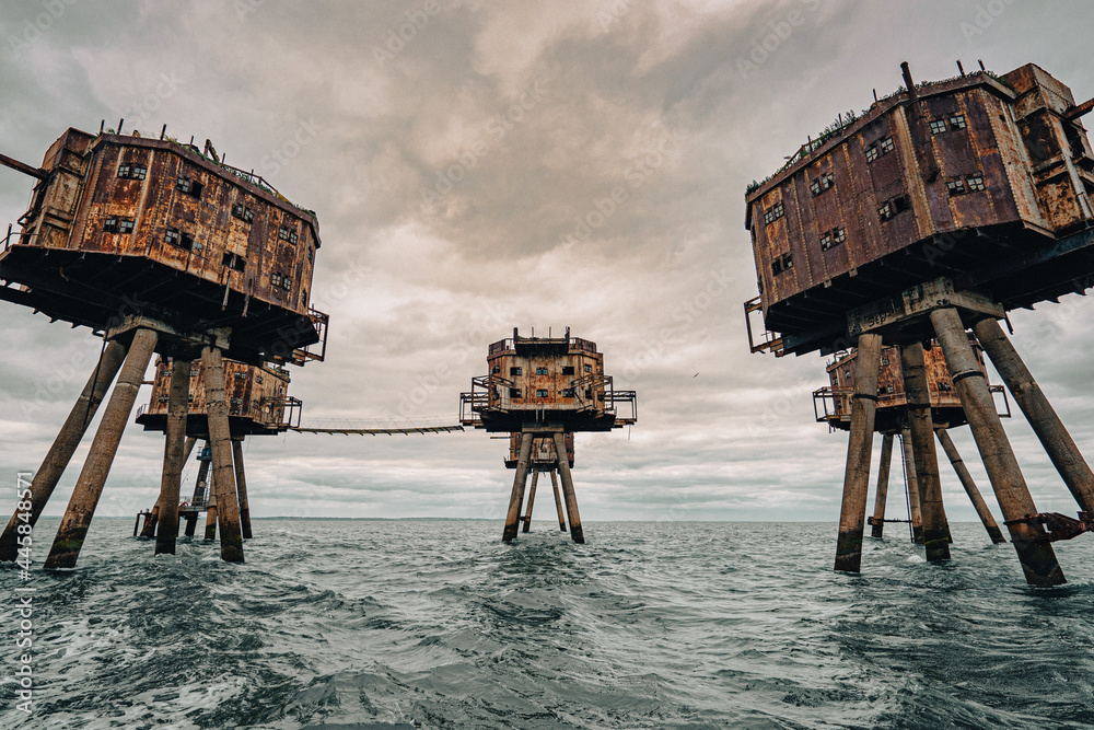 Whitstable Sea Forts WWII World War II Army Navy Maunsell Forts Defence ...