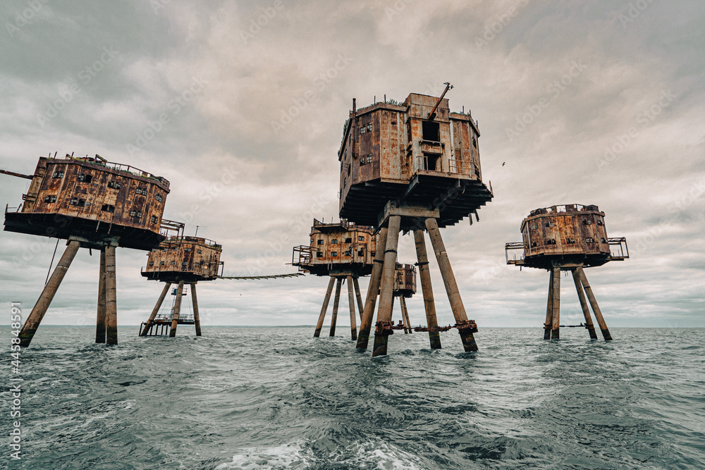 Whitstable Sea Forts WWII World War II Army Navy Maunsell Forts Defence ...