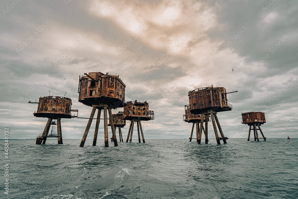 Whitstable Sea Forts WWII World War II Army Navy Maunsell Forts Defence ...
