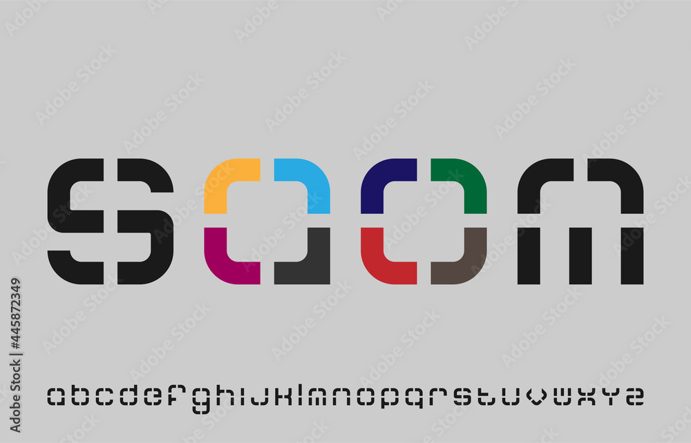 calligraphy alphabet small lettering a to z font family Stock Vector ...