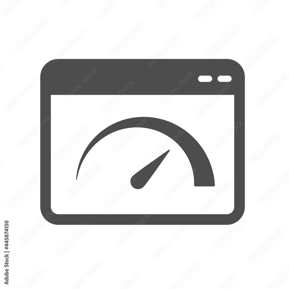 browser speed silhouette vector icon isolated on white background. fast ...