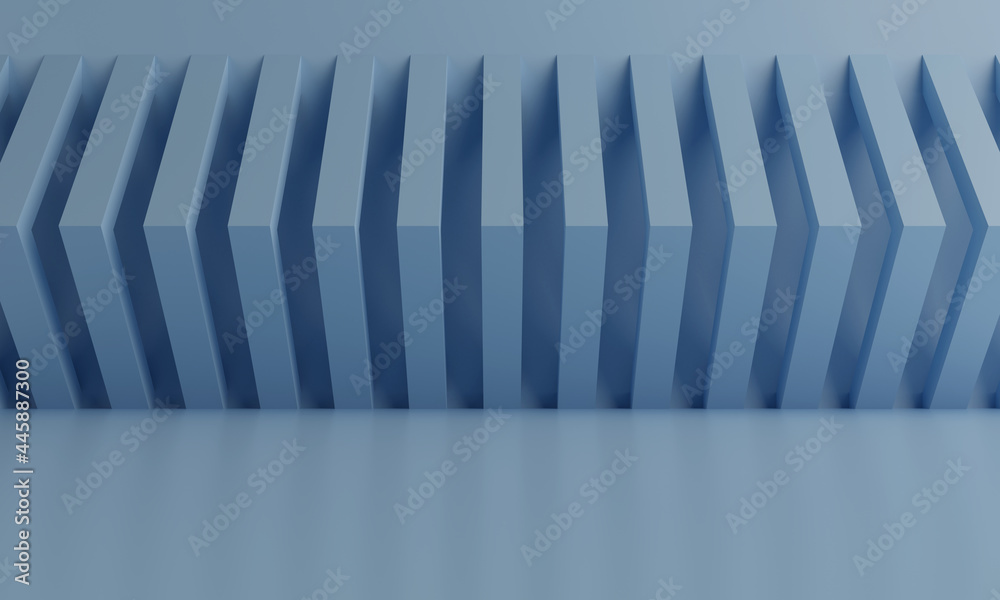 Blue Abstract Modern Architecture Background,Empty blue interior design ...