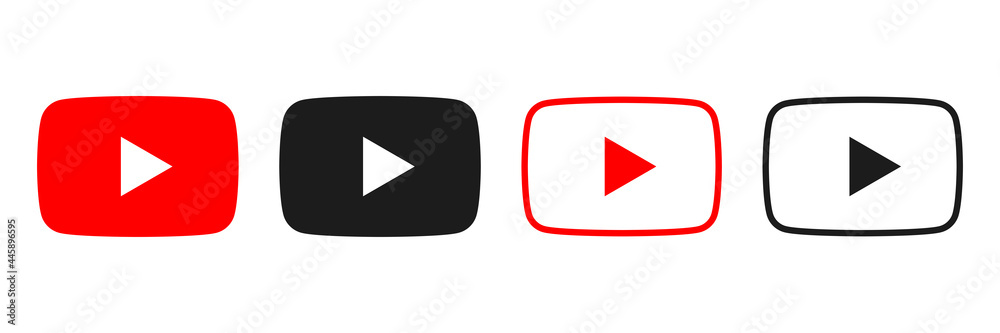 Youtube icon. Subscribe button icon with arrow cursor. Official ...