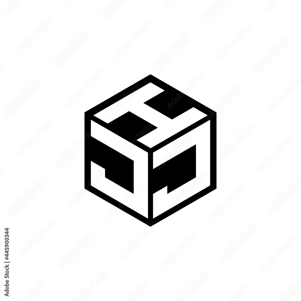 JJI letter logo design with white background in illustrator, vector ...