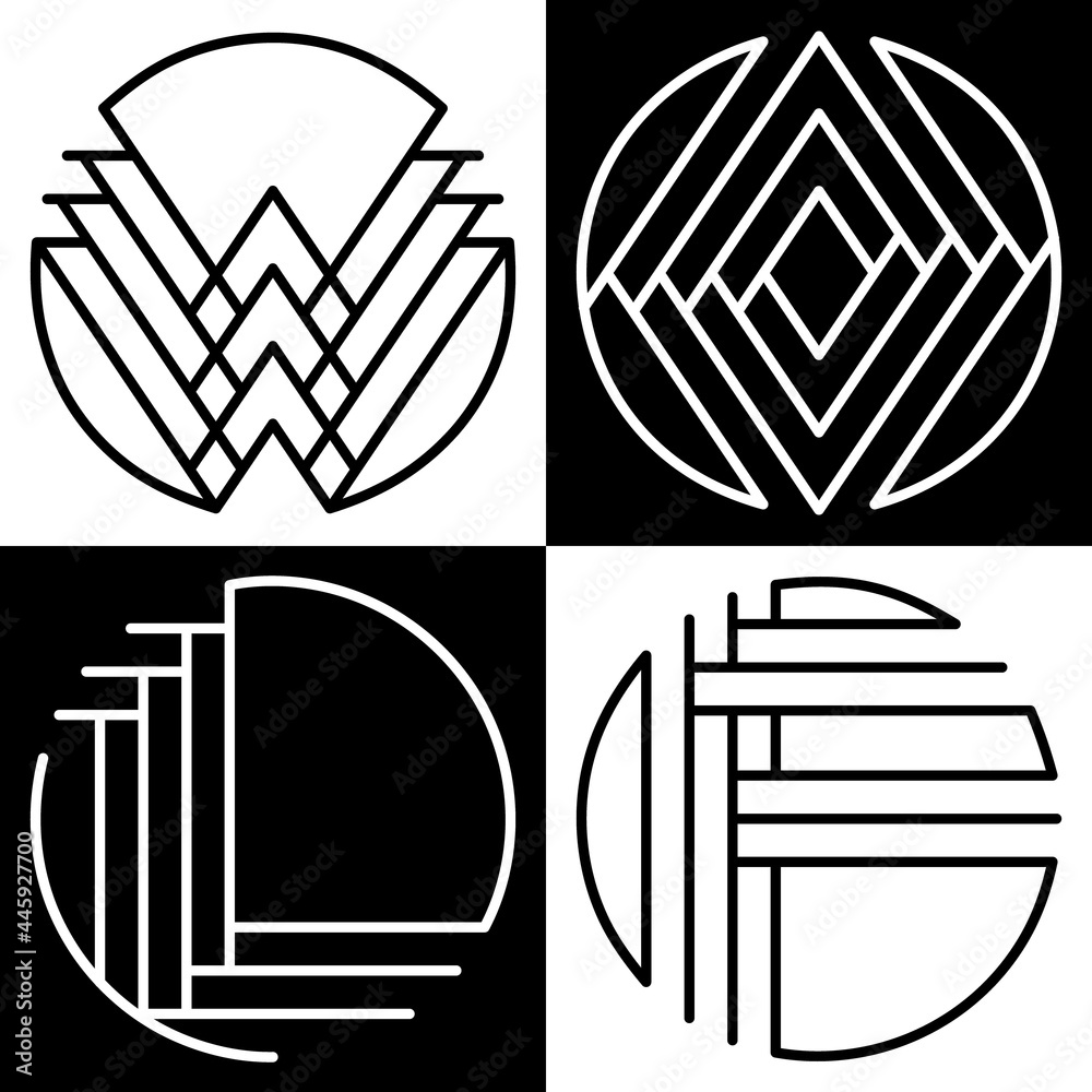 Simple black and white patterns with 2x2 black and white squares ...