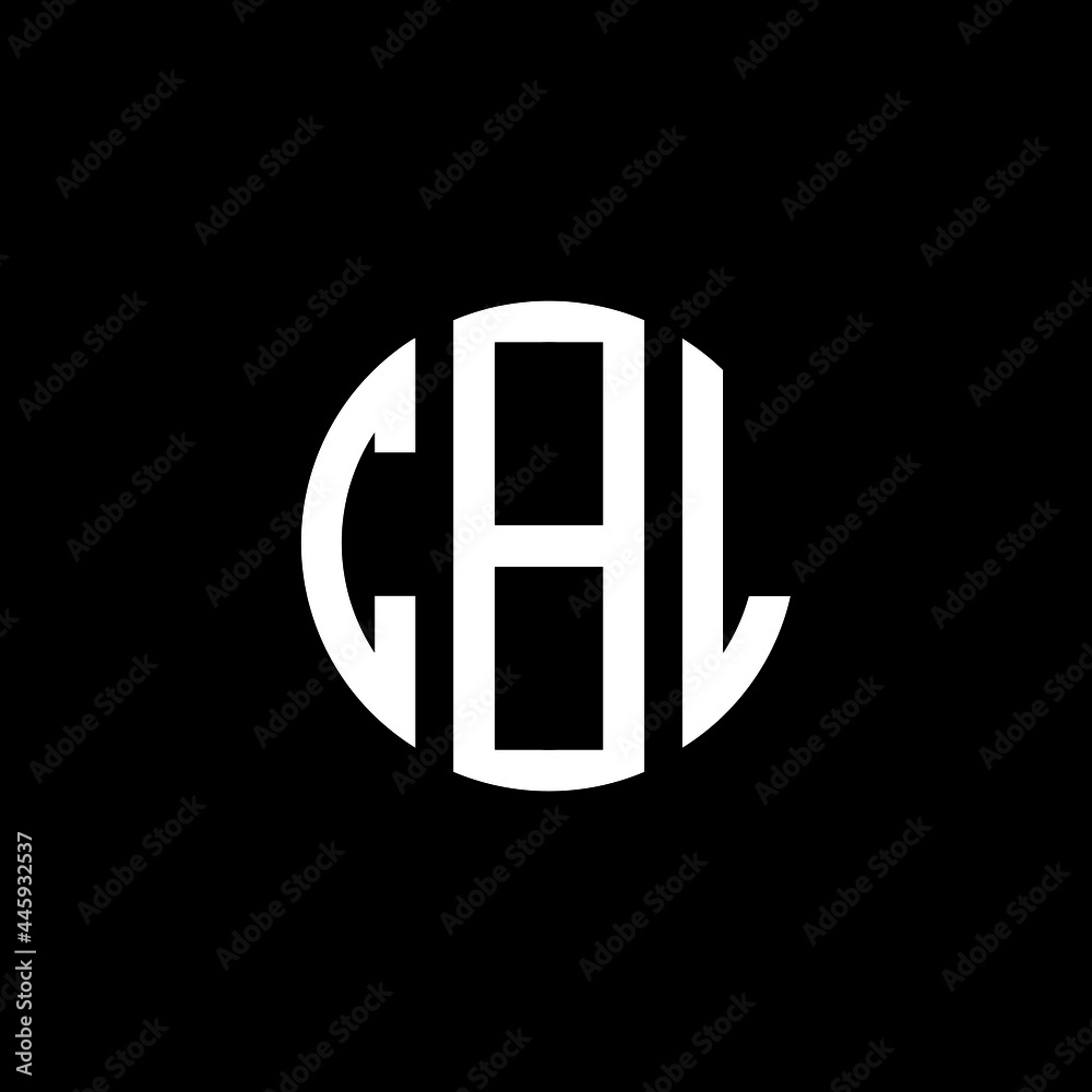 CBL letter logo design. CBL letter in circle shape. CBL Creative three ...
